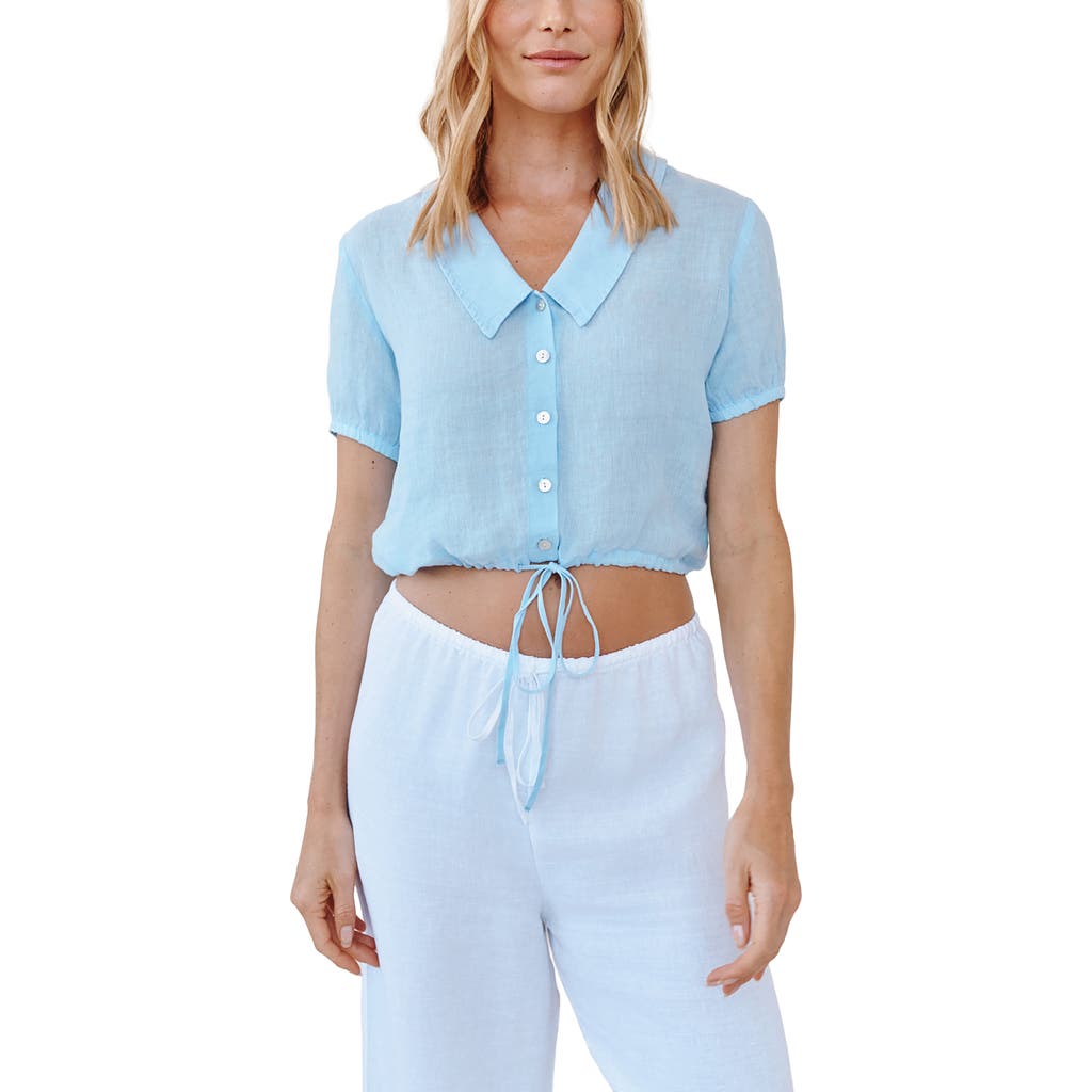 BELLA DAHL Linen Button-Up Shirt